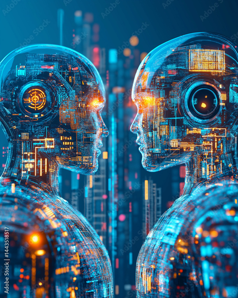 Digital twin virtual simulation. Smart manufacturing real-time modeling ...