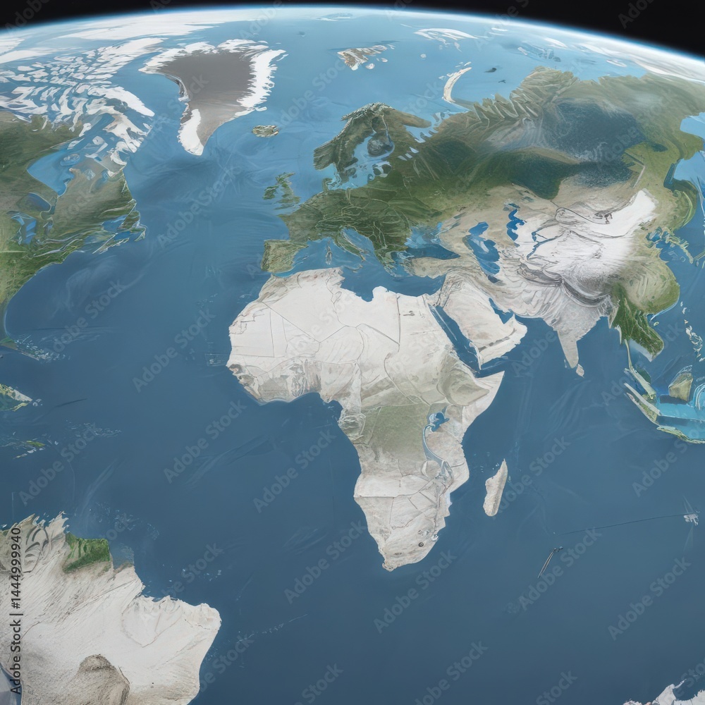 Clean blue and white world map, showing national borders , white ...