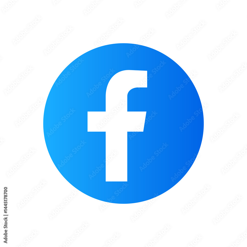 Facebook logo on a transparent background, Facebook logo png, Facebook ...