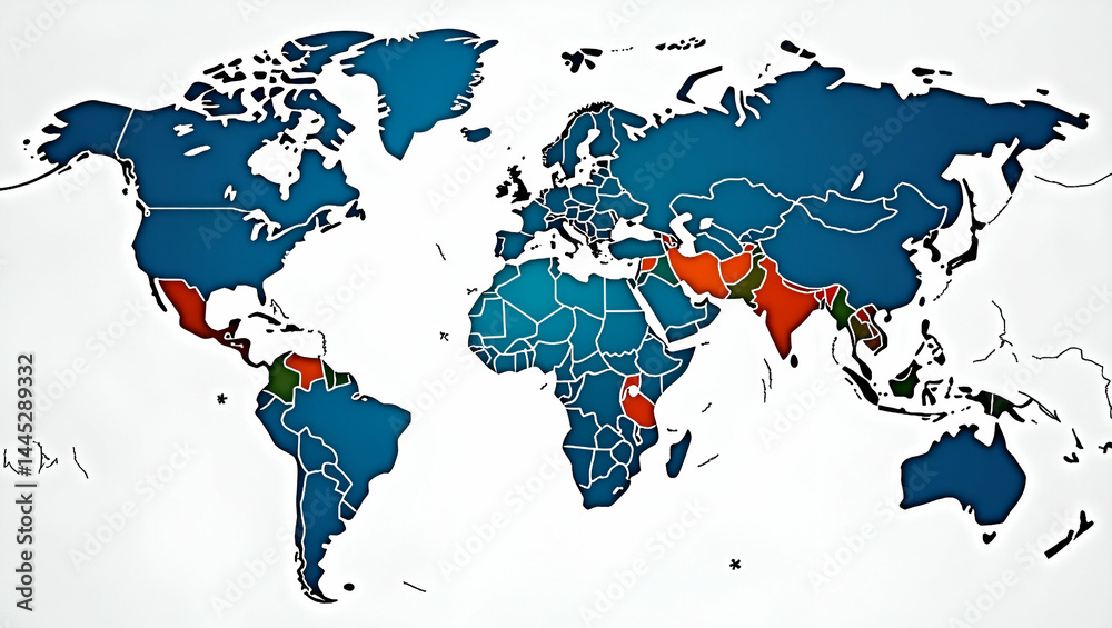Global Tariff System Visualization: Interactive World Map with Heatmap ...