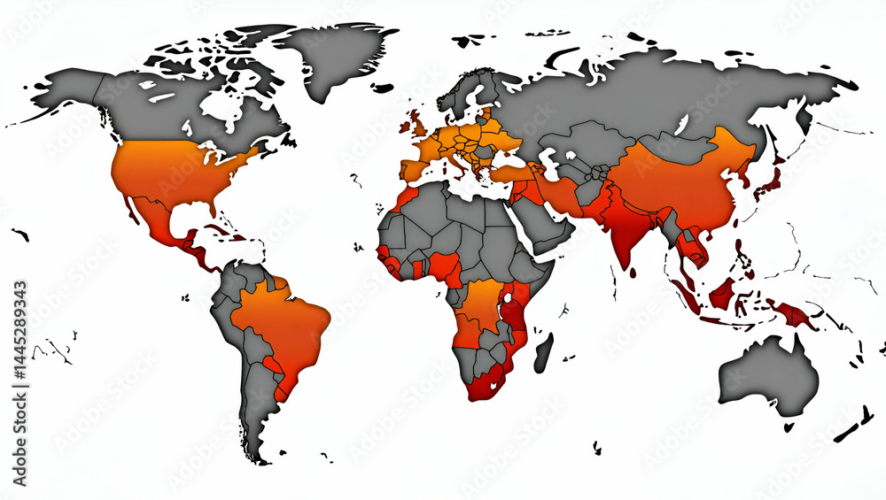 Analytical Visualization of Global Tariff System: World Map Overlay ...