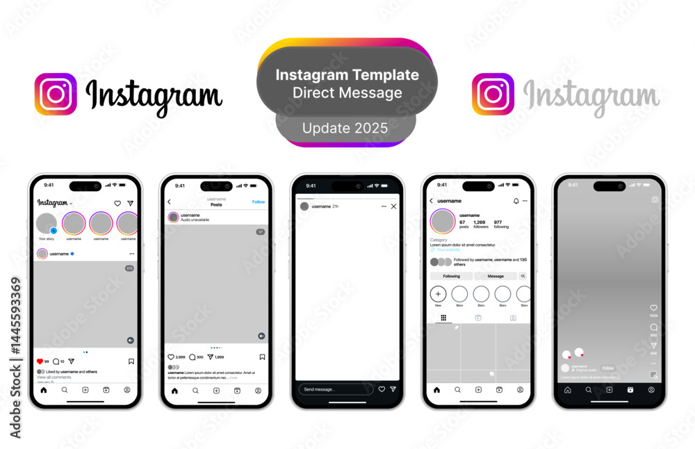 instagram new grid size template update 2025, Instagram social network ...