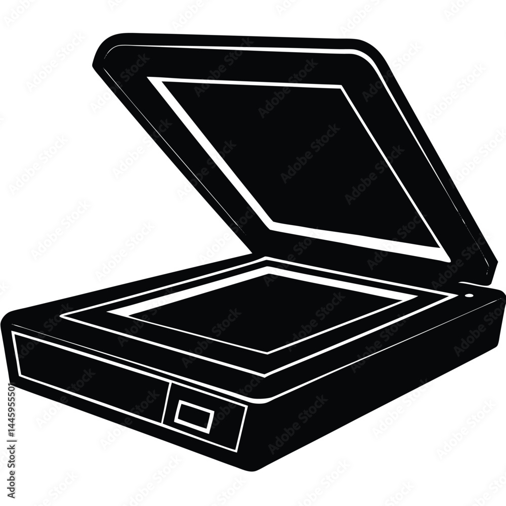High-Resolution Flatbed Scanner Scan Documents, Photos, and More Stock ...