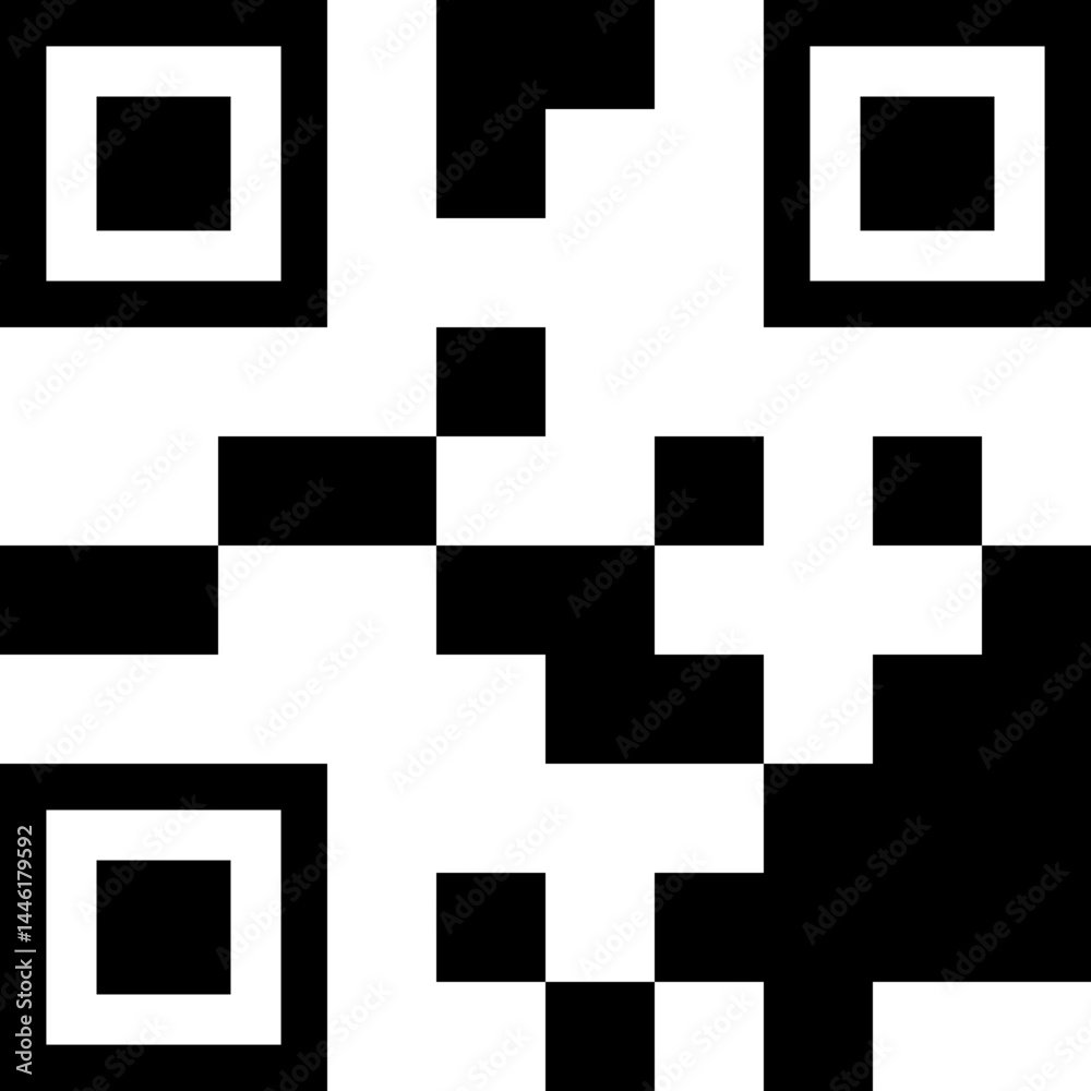 Large QR code in square format for mobile, with Position Detection ...