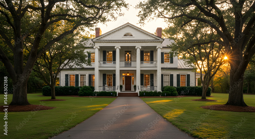 Stately Southern Estate With Timeless Elegance And Picturesque ...