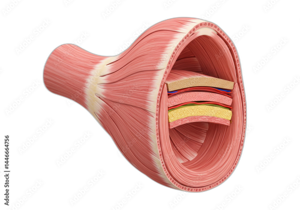 Anatomy diagram showing human muscles with labels, emphasizing major ...