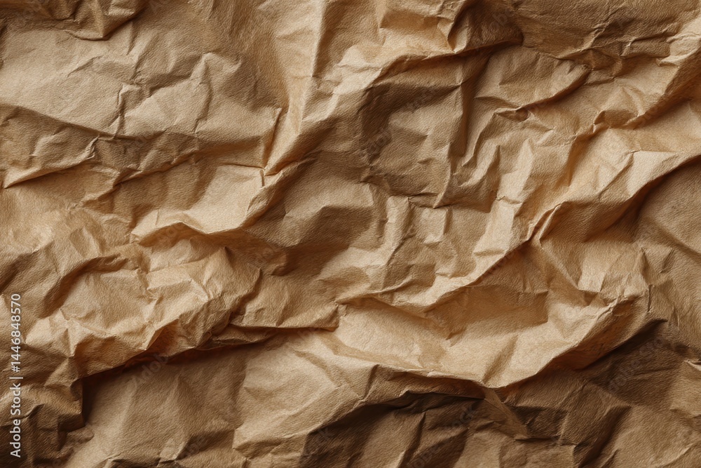 Crinkled rustic paper texture for eco-conscious packaging and ...