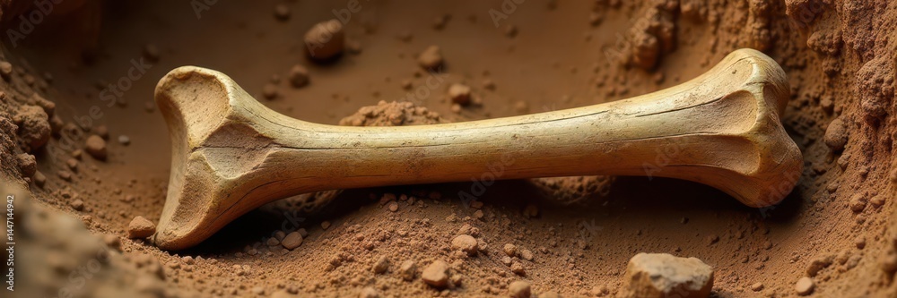 Ancient bone tool unearthed during dig, showing signs of age and use ...