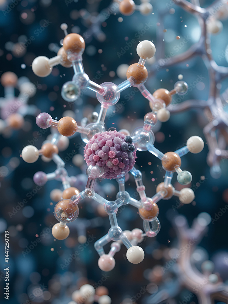 Structural chemical formula and space-filling molecular model of ...