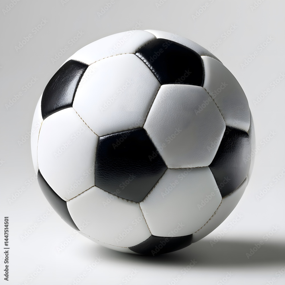 Стокове фото Classic Soccer Ball: A close-up view of a classic soccer ...