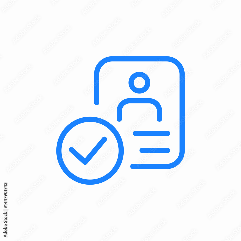 access granted approved blue icon sign vector Stock Vector | Adobe Stock