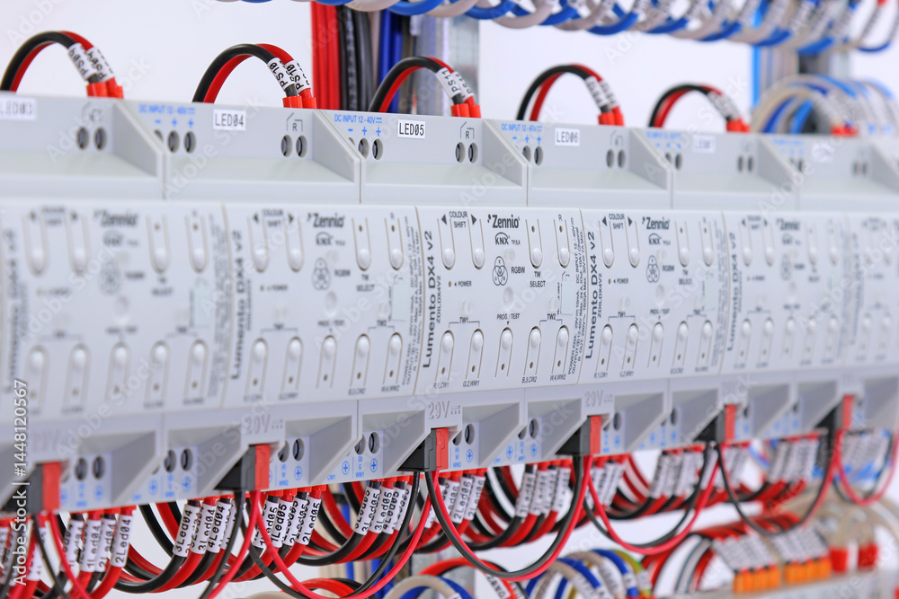 Automation modules for controlling scenario lighting via the DALI data ...