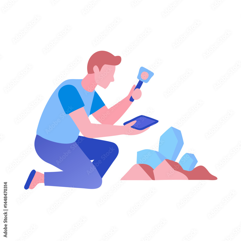 *geologist, geology, rocks, minerals, fieldwork, research, hammer ...