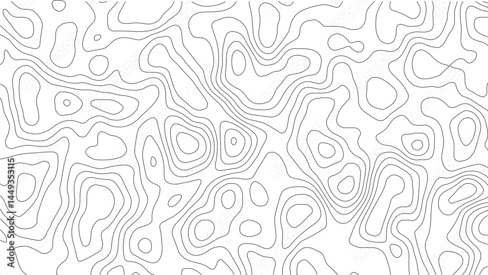 Vector de Stock Abstract Topographic Map Grid with Contour Lines and ...