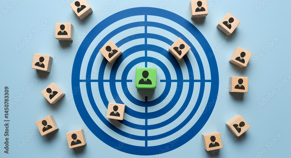 Target audience analysis concept with focus on customer segmentation ...