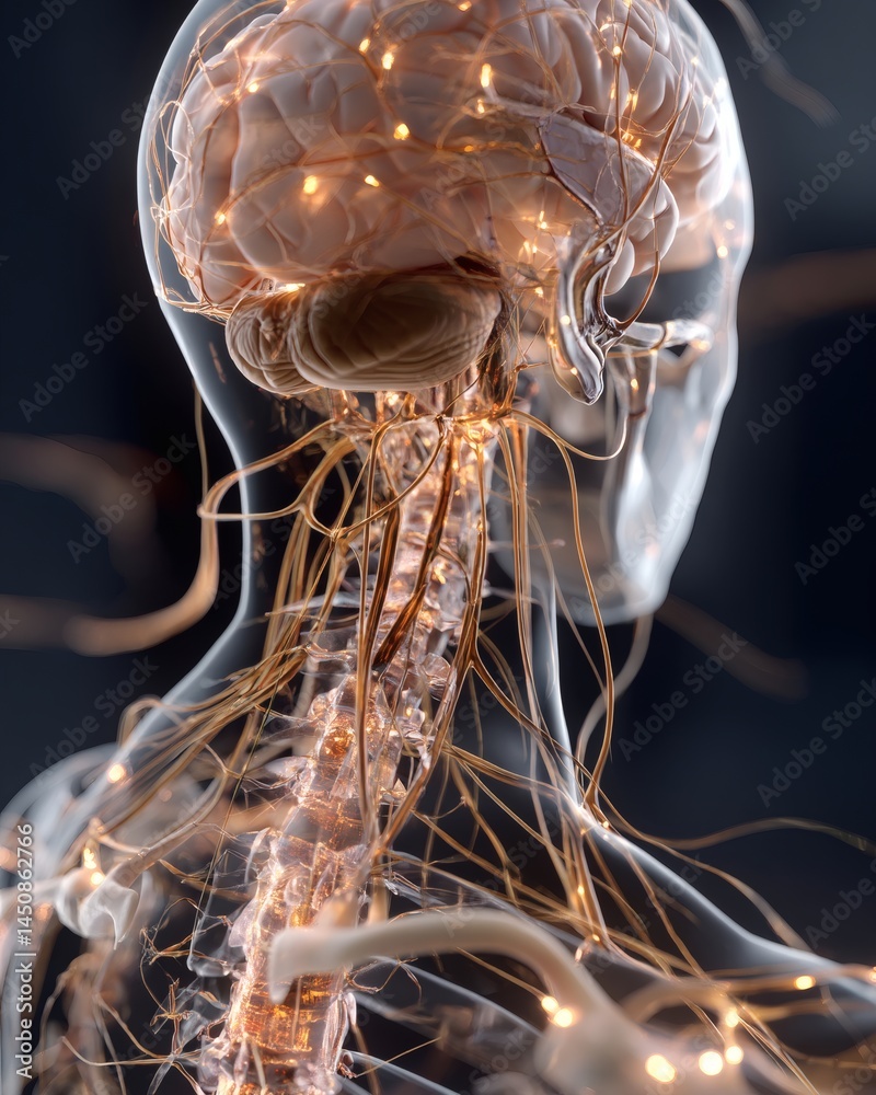 Anatomy of the central nervous system: Detailed visualization of the ...
