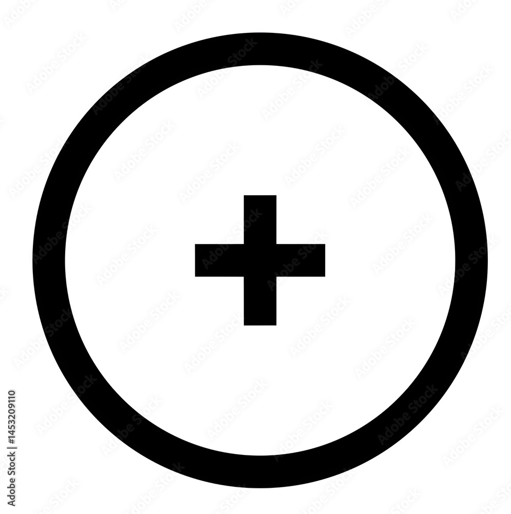 This vector illustration shows a plus minus icon, a web symbol ...