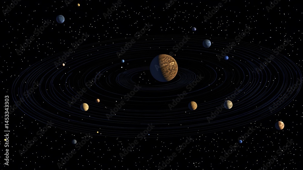 Solar System with Dwarf Planets: The solar system including dwarf ...
