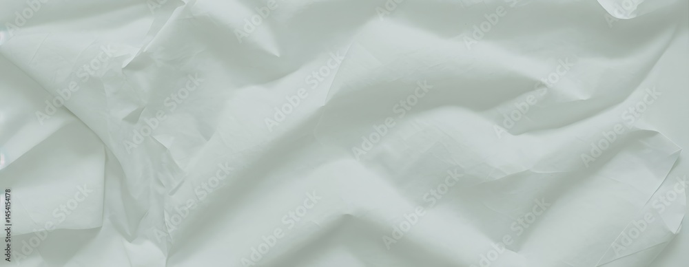 Light gray paper background with wrinkles and folds creating texture ...