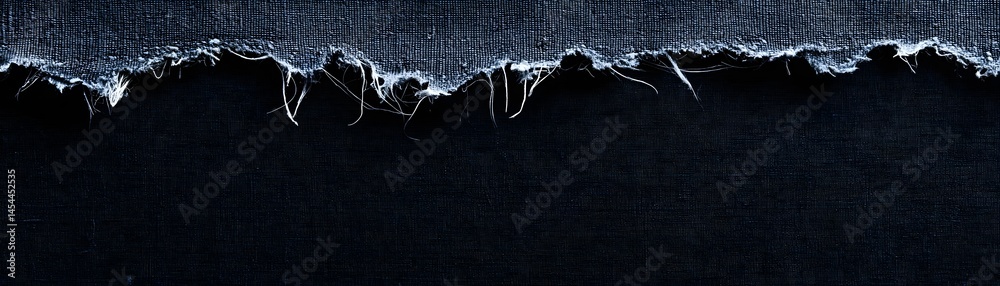 Distressed denim fabric texture with a ripped edge. Stock Photo | Adobe ...