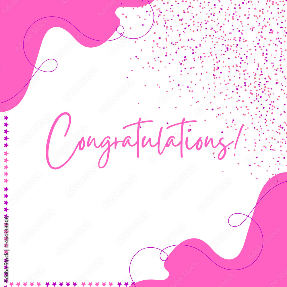 Congratulations Greetings PNG, Golden Star Shape Clipart. Celebration ...