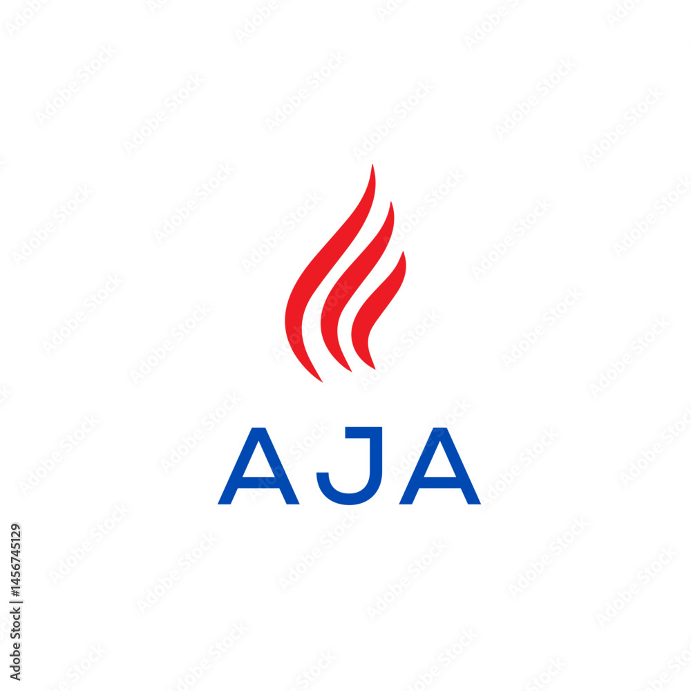 AJA logo design. Creative company name, headlines typography identity, trendy logotype. Vector ...