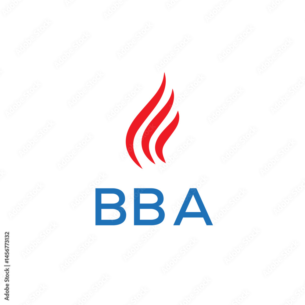 BBA logo design. Creative company name, headlines typography identity ...