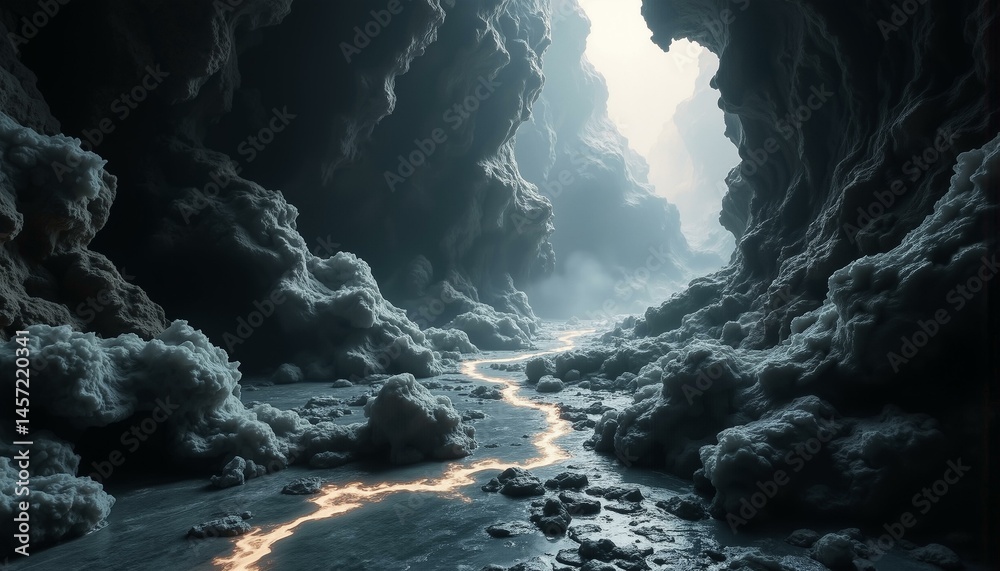 Dark obsidian swirls with white veins, resembling neural pathways in a ...
