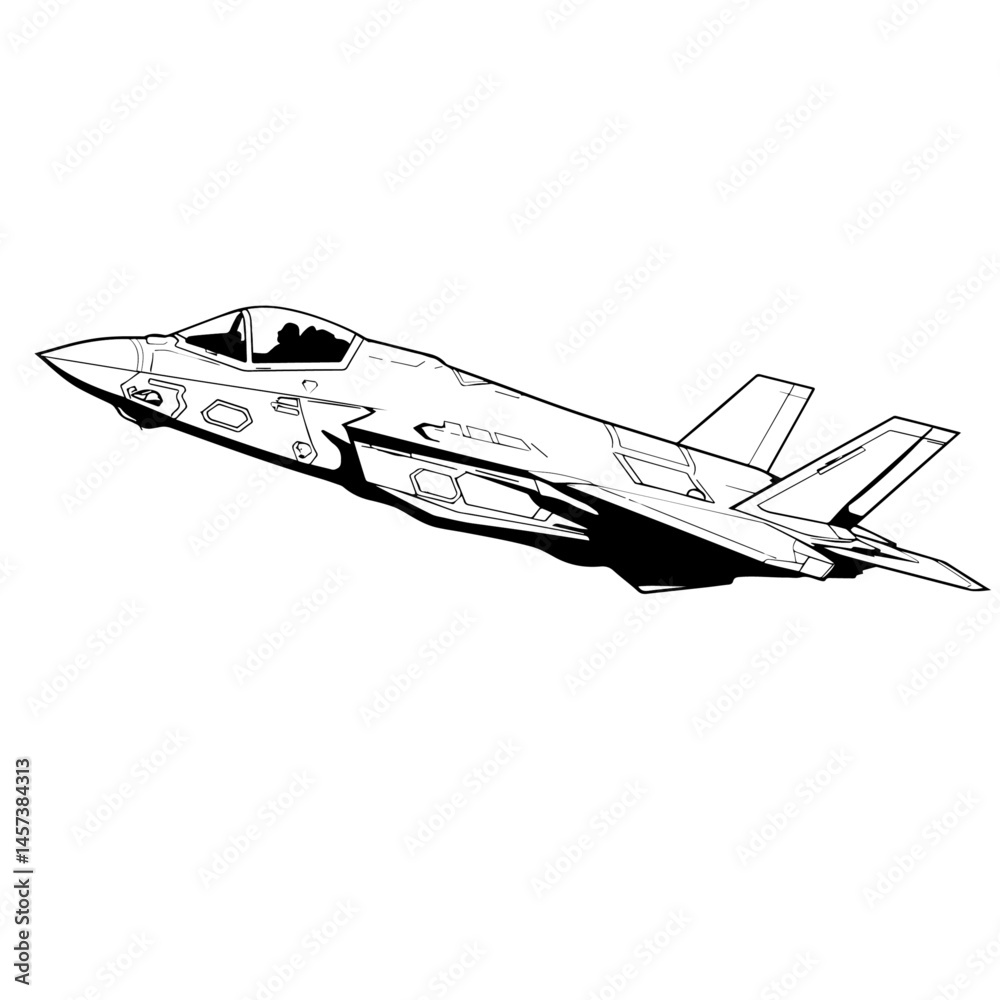 F-35 Lightning II Fighter Jet in Flight, Stealth Fighter Jet F-35 ...