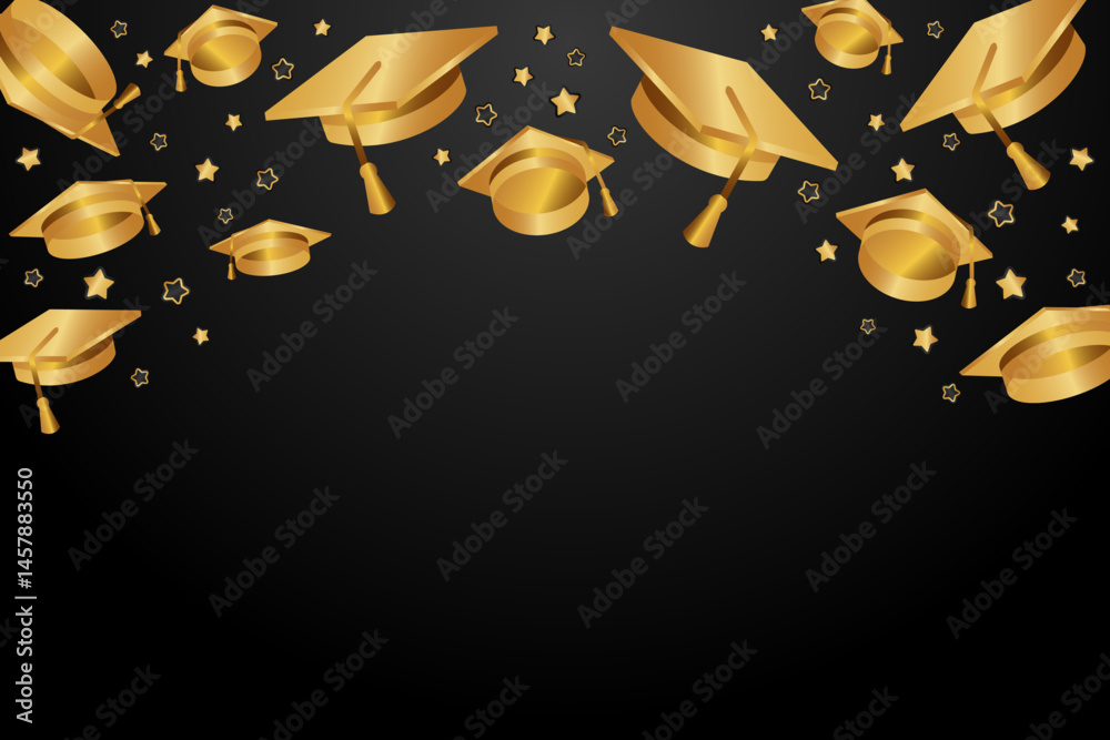 Praca wektorowa bez tantiem: Design for graduation ceremony. Class of ...