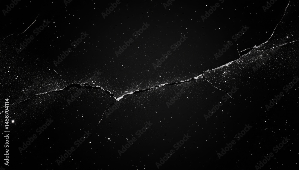 Cosmic fracture in a dark expanse Stock Photo | Adobe Stock