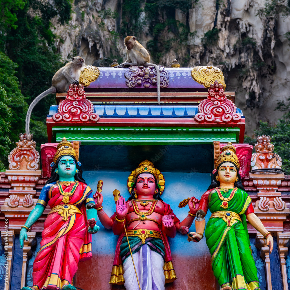 Gombak, Selangor Malaysia: April 18 2025: Batu Caves and the Murugan ...