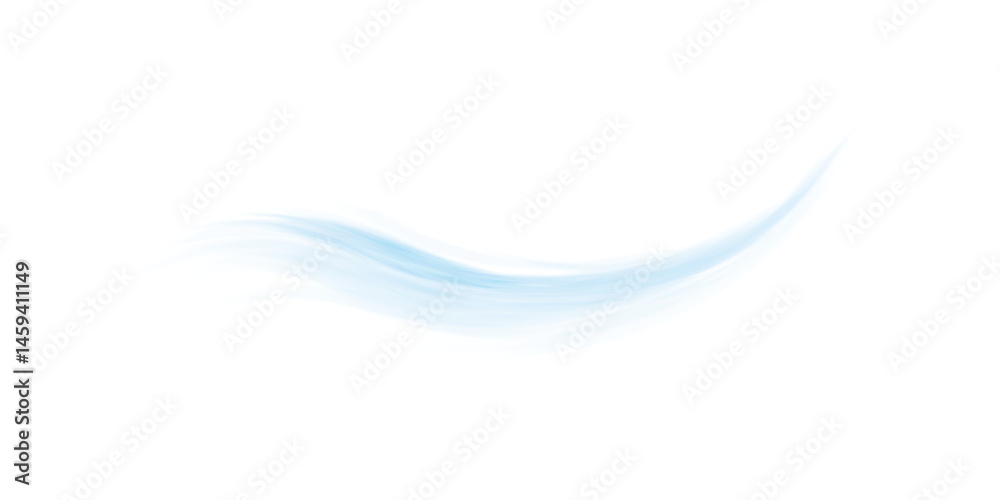 Light blue smooth air stream or breeze effect with motion blur for ...