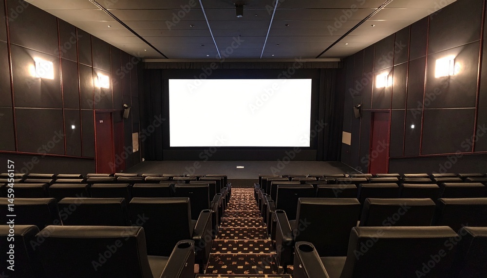 Cinema Projection Screen Mockup - Background for Application ...