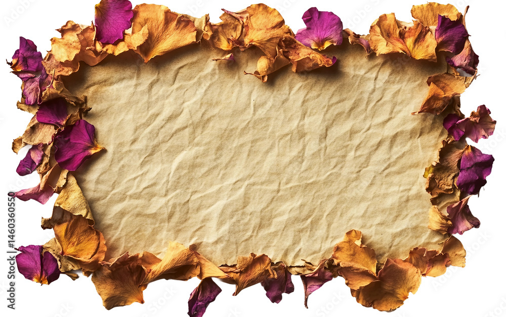 Handwritten summer solstice message on parchment, symbolizing the ...