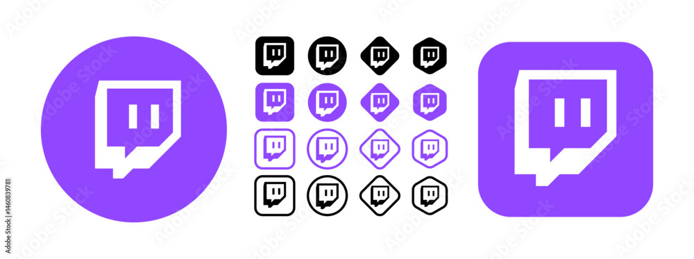 Twitch logo icon logo PNG and vector. Twitch logo transparent png ...