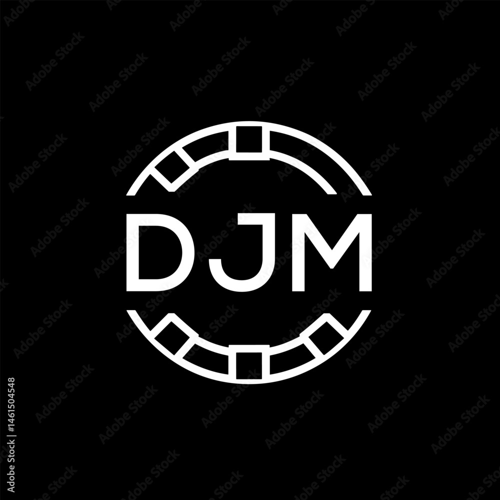 WebDJM letter logo. DJM blue image on white background. DJM Monogram ...