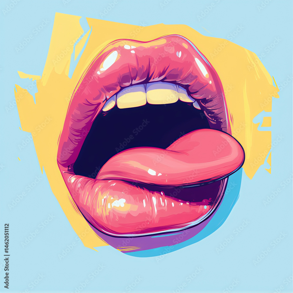 Ilustración de Stock Body parts clipart oral cavity anatomy. Uvula, lip ...