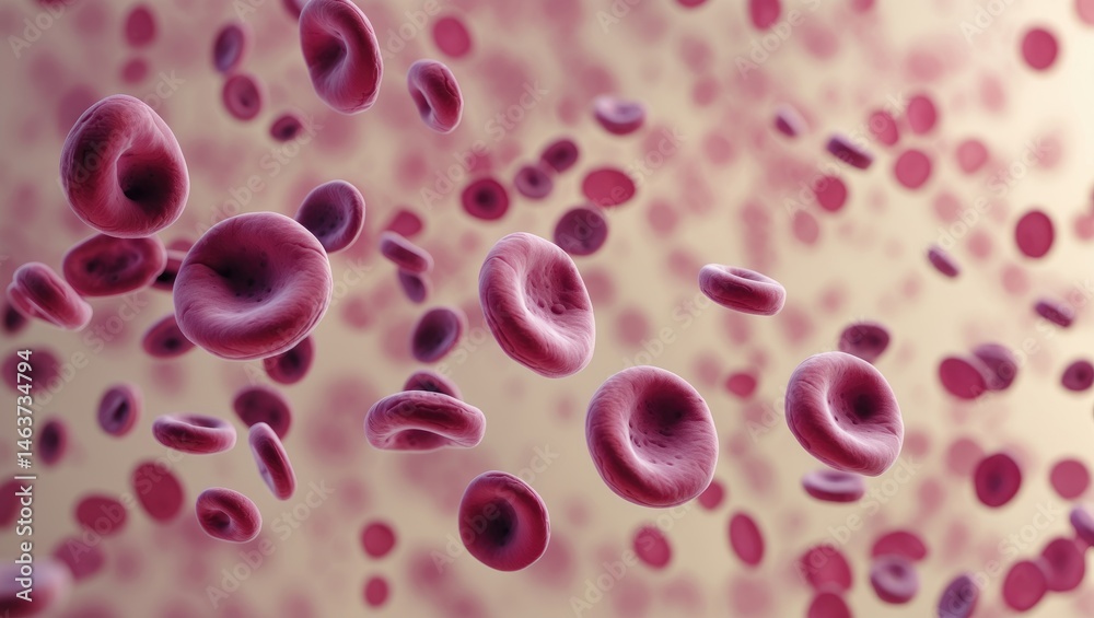 Blood smear slide revealing lymphocytosis and atypical lymphocytes in ...