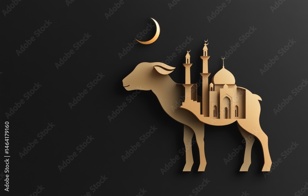 Стоковая иллюстрация «Feast Of Sacrifice: Bakra Eid, Islamic tradition ...