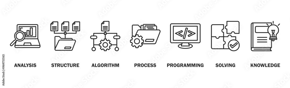 Data science banner web icon vector illustration concept with icon of ... Data science banner web icon vector illustration concept with icon of ...