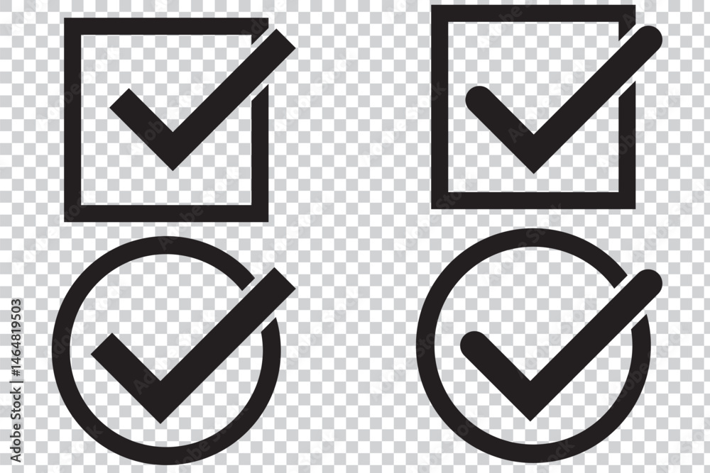 check mark icon set. check box icon with correct, accept checkmark icons green tick box, check ...