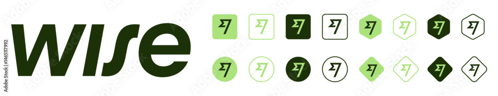 Wise logo icon set with PNG and vector formats. Transparent Wise logo ...