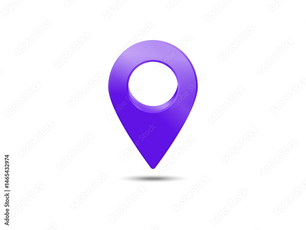 Pin location icon set in vector format. Includes map pins, GPS markers ...