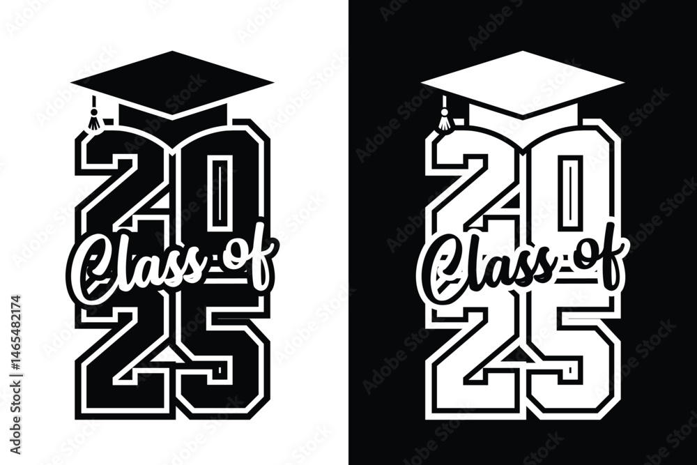 Class of 2025 vector, Class of 2025 vector illustration. Editable class ...