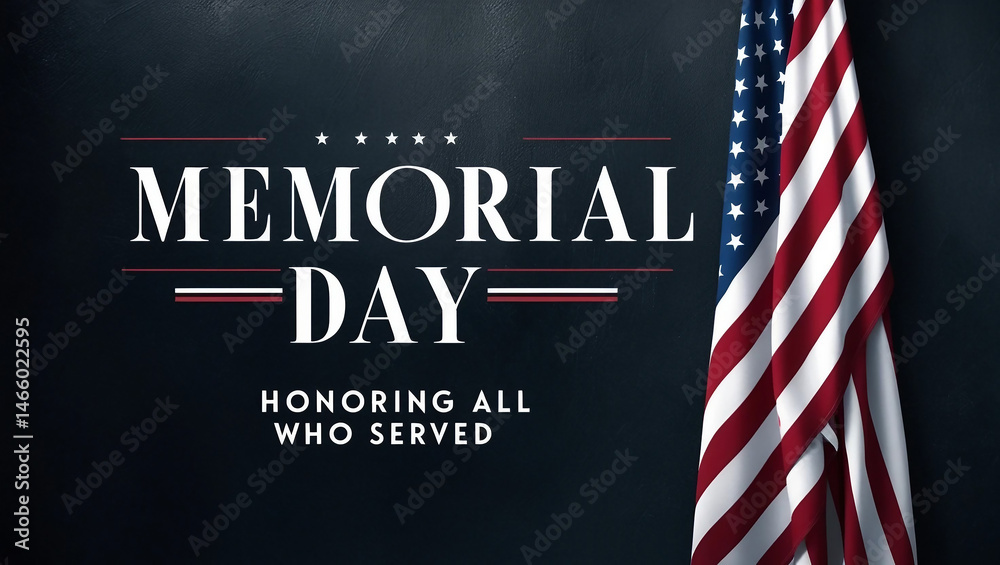 Memorial Day tribute design honoring all who served with respect and ...