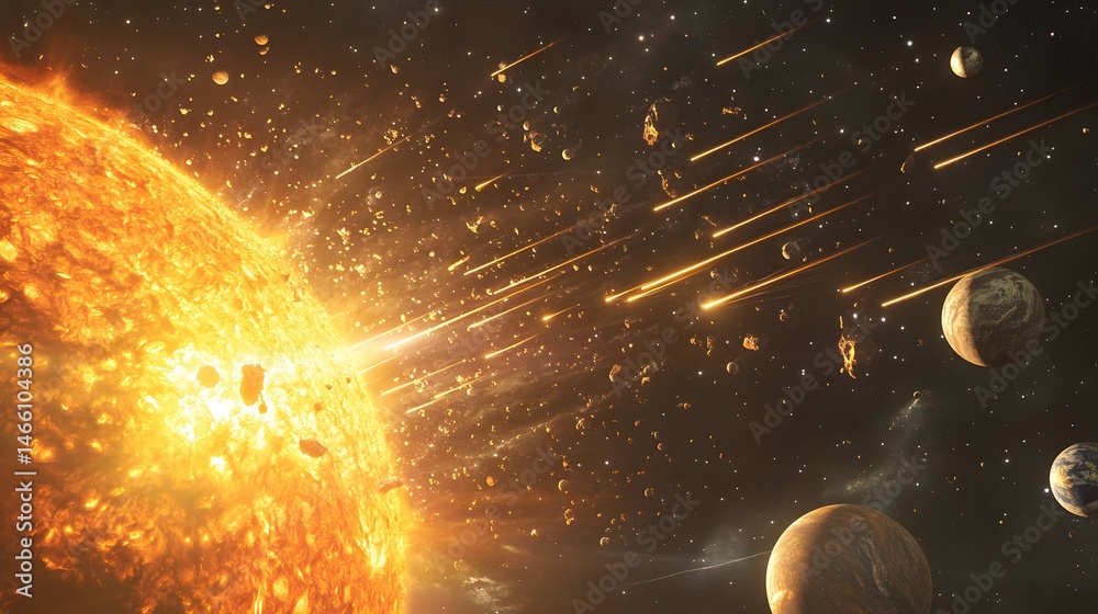 Solar System with Meteors: A dynamic view of the solar system with ...