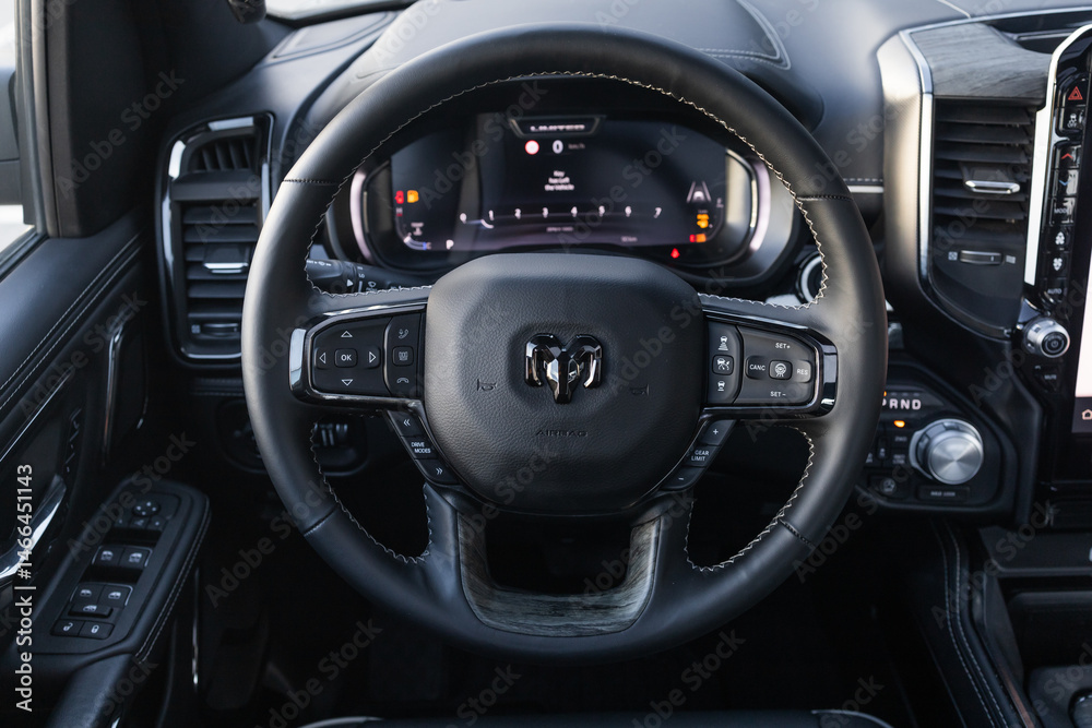 interior of a car 2025 RAM 1500 Limited Night Edition Pickup Truck ...