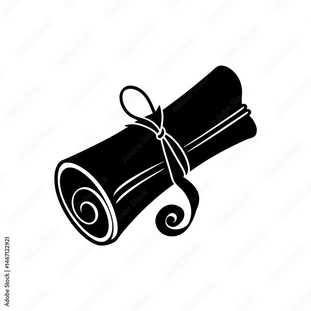 music sheet scroll a rolled up sheet of aged Stock Vector | Adobe Stock