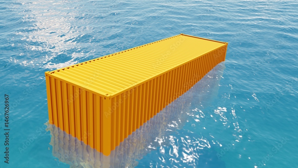 Стокова ілюстрація Shipment transportation accident in sea port ...
